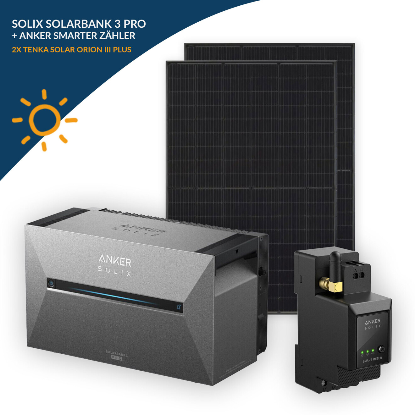 Anker SOLIX solar bank 3 E2700 Pro with 4x Tenka Ultimate 480W PV ...